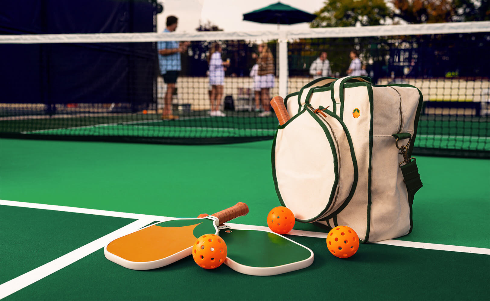 Gardiner's Bay | Green Pickleball Paddle | Tangerine